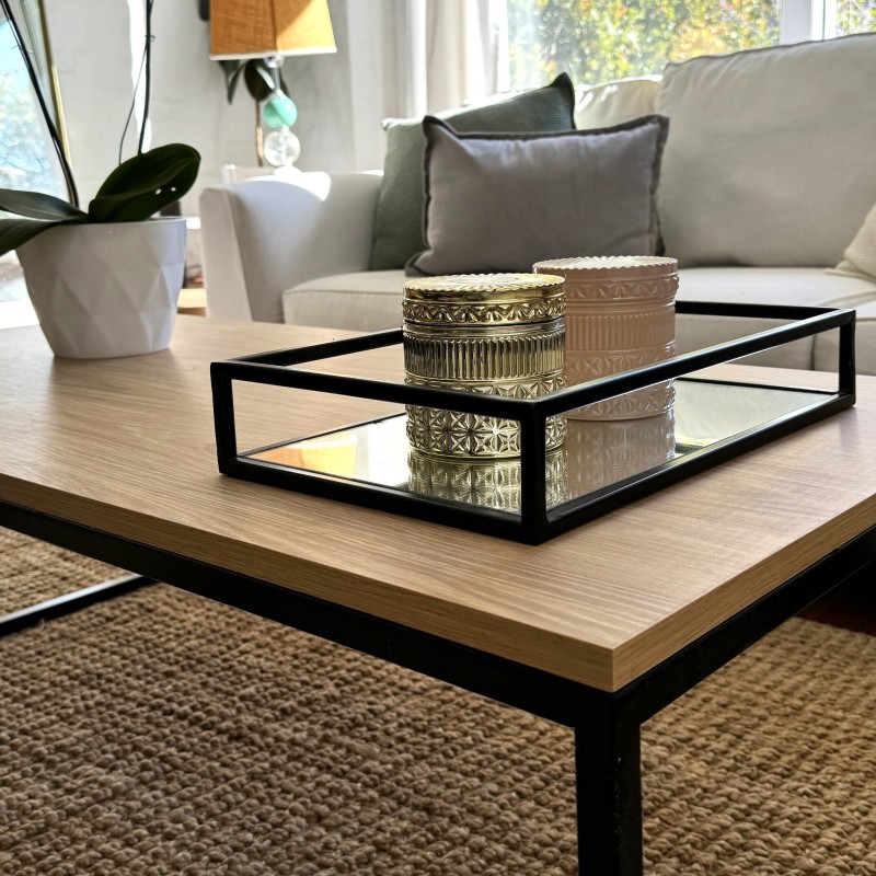 Pilideco.Mesa ratona olmo Medida generica 100cmx50cm color olmo